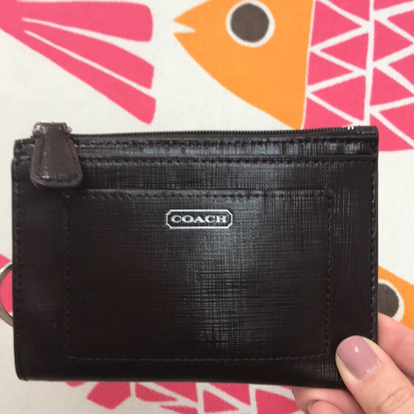 Coach | Bags | Coach Large Card Case Brown | Poshmark